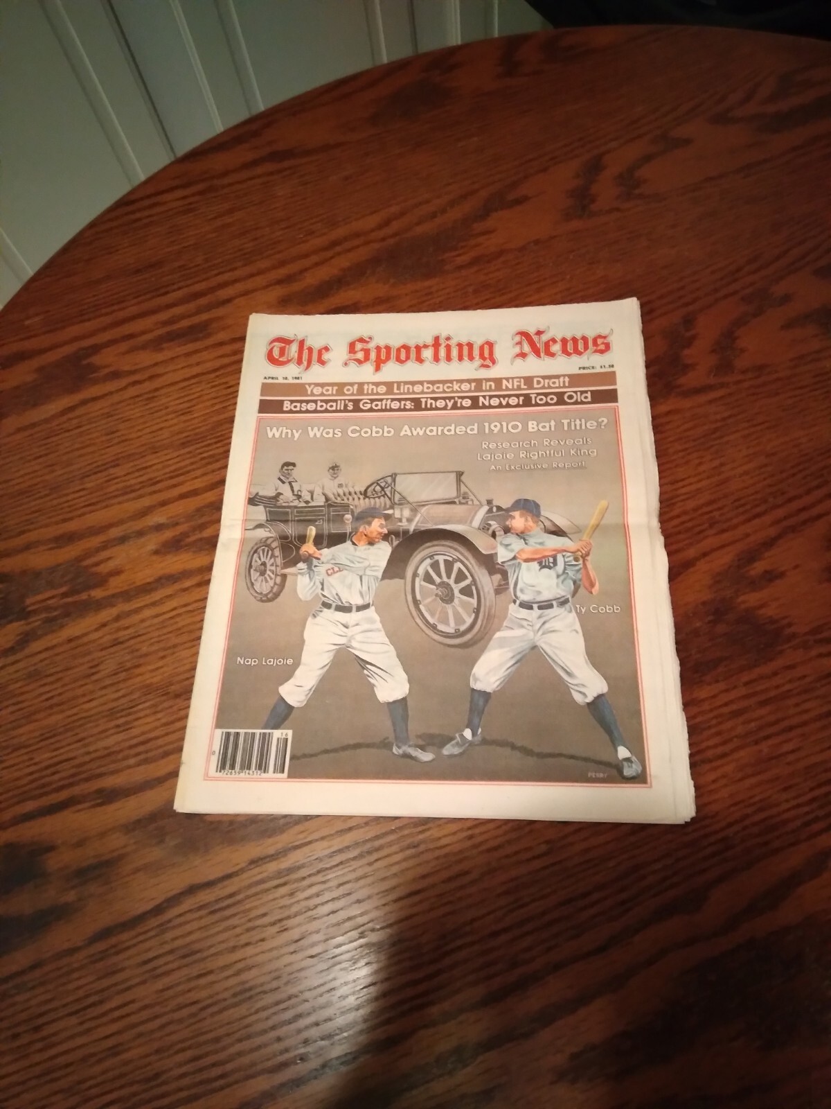 APRIL 18,1981-THE SPORTING NEWS-1910 AMERICAN LEAGUE BATTING ...