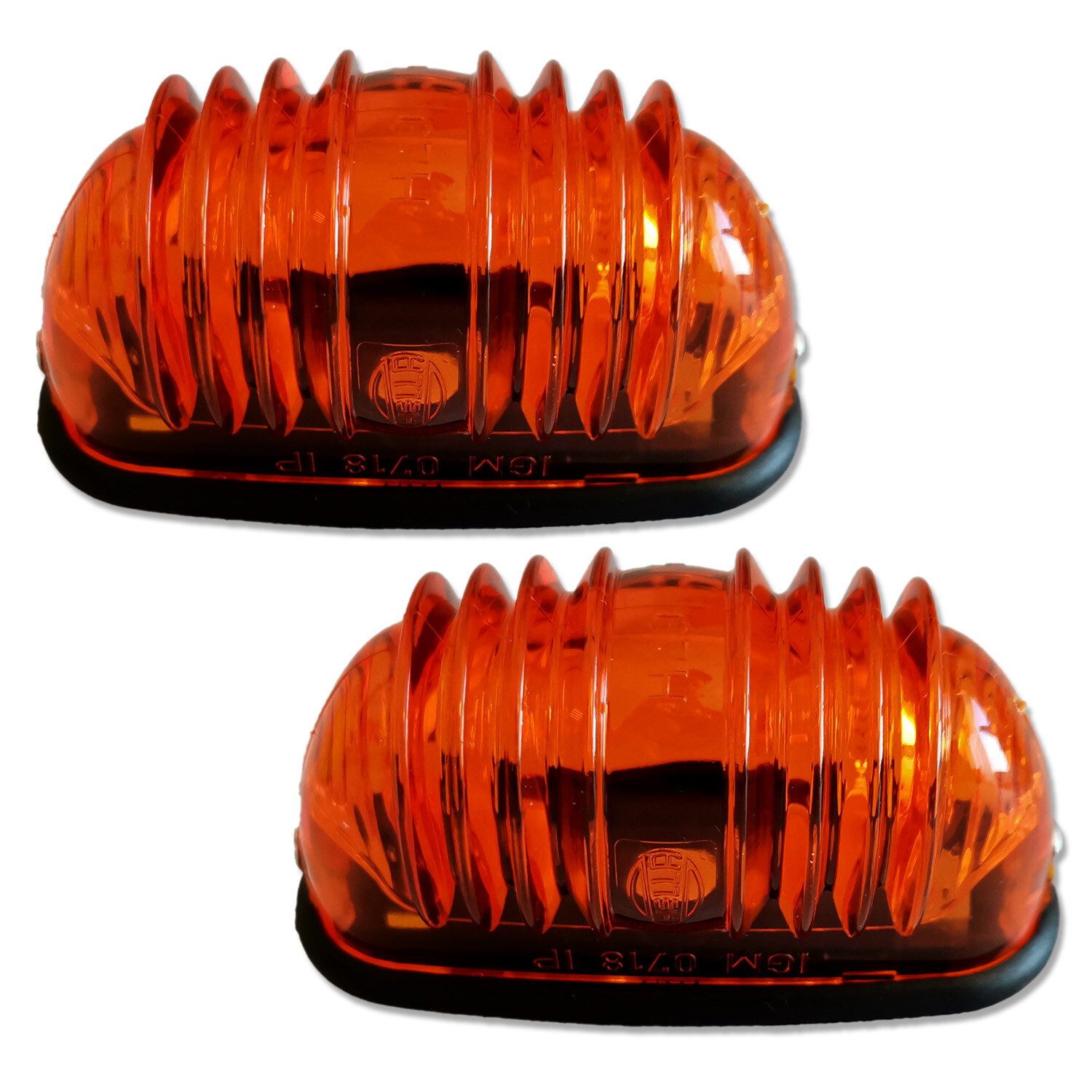 2x HELLA flashing light indicator classic car tractor bulldog tug 2BA ...