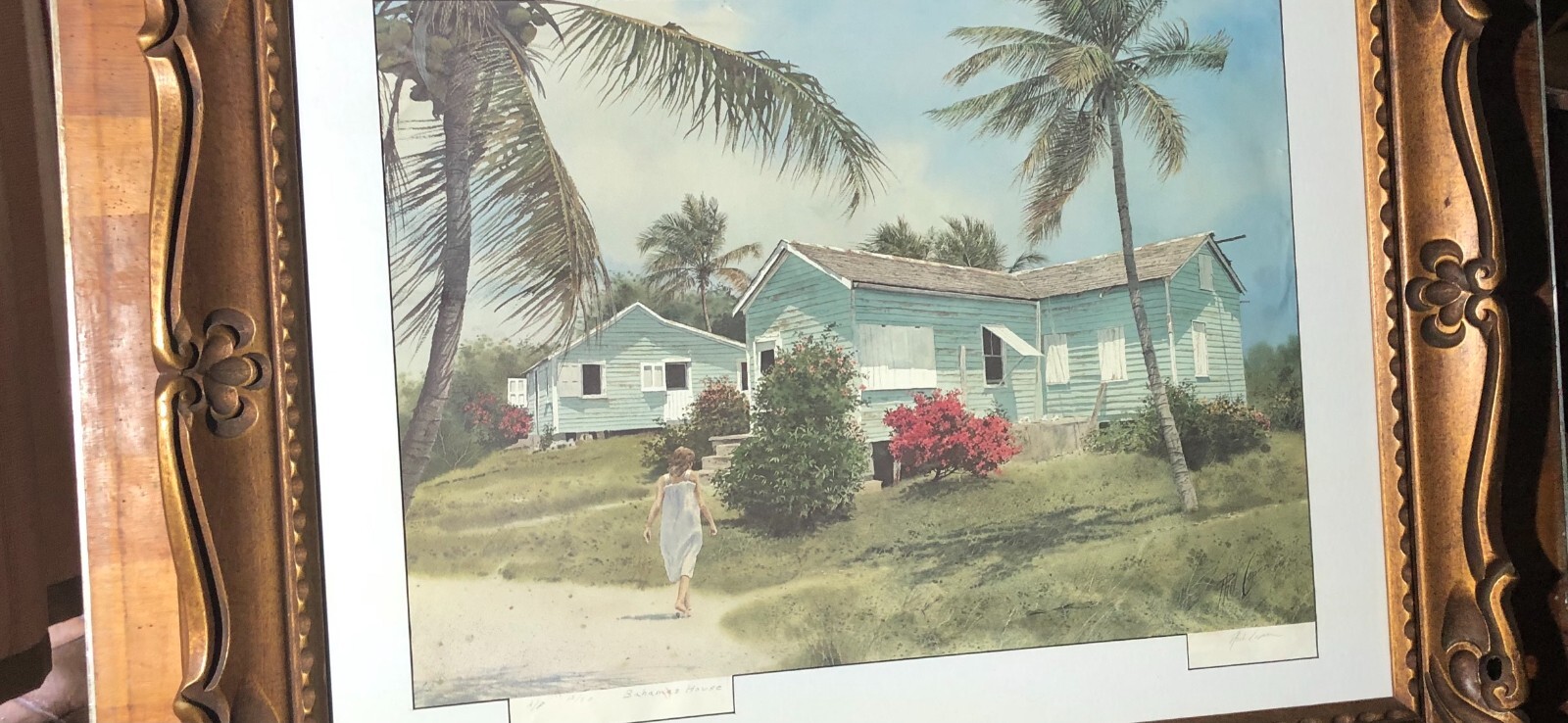 PHIL CAPEN " BAHAMAS HOUSE RARE " Signed Lithograph Artist Proof 12 of ...