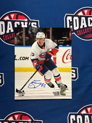 Mathew Barzal Autographed NY Islanders 8x10 Photo (Fanatics) | eBay