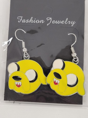 Enamel Yellow Jake The Dog Adventure Time Dangle Hook Pierced Earrings ...