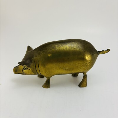 Brass Pig, Collector Item, 3 in Tall, 5 3/4in Long Approximate | eBay