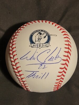 San Francisco Giants Will Clark Autographed Baseball W/inscription ...