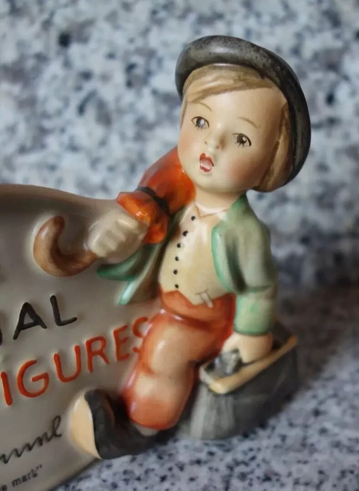 Hummel figurine Hum 187 "M.I. Hummel Dealer's Plaque" TMK 2 * RARE ...