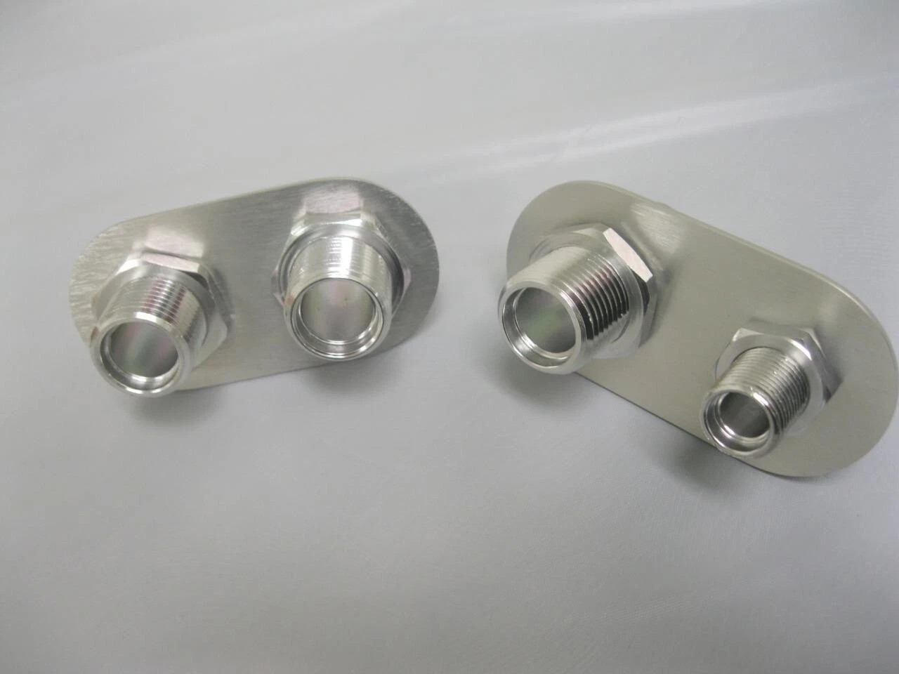 Aluminum 4 Port AC Air Conditioning Heater Firewall Bulkhead Fitting 2 ...