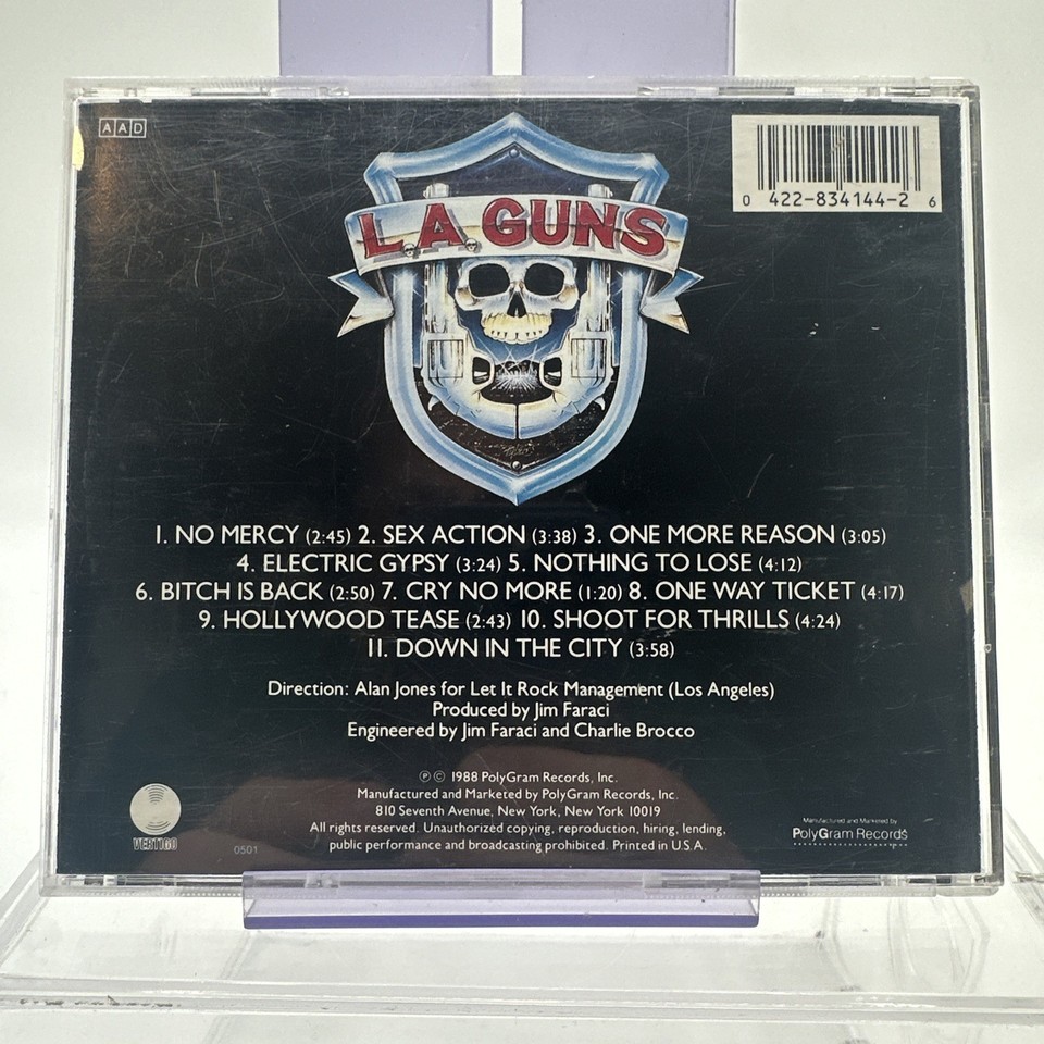 La Guns by L.A. Guns (CD, 2001) Self Titled Debut Audio CD Rock Metal ...