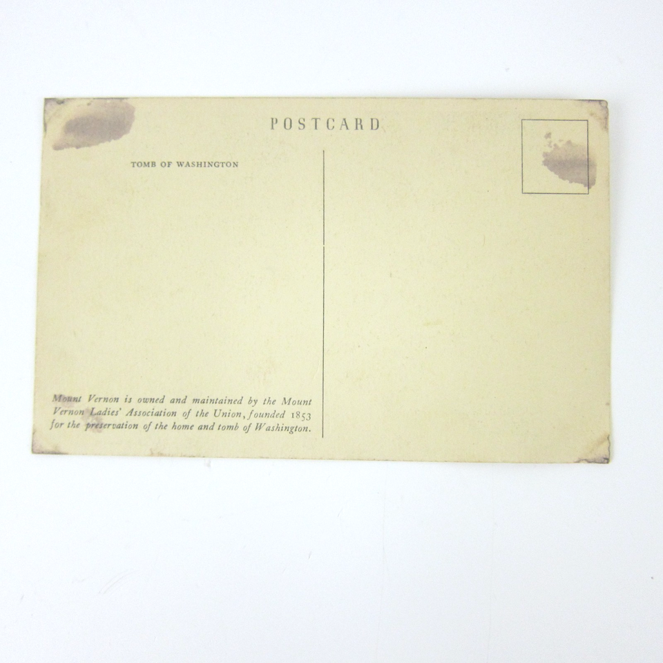 Vintage Postcard Tomb of Washington Mount Vernon Virginia George ...