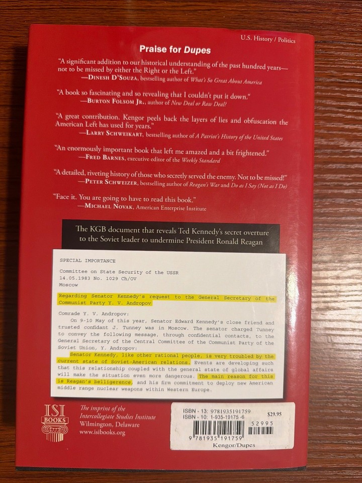 Dupes Paul Kengor 2010 Cold War US Politics History ISI Books | eBay