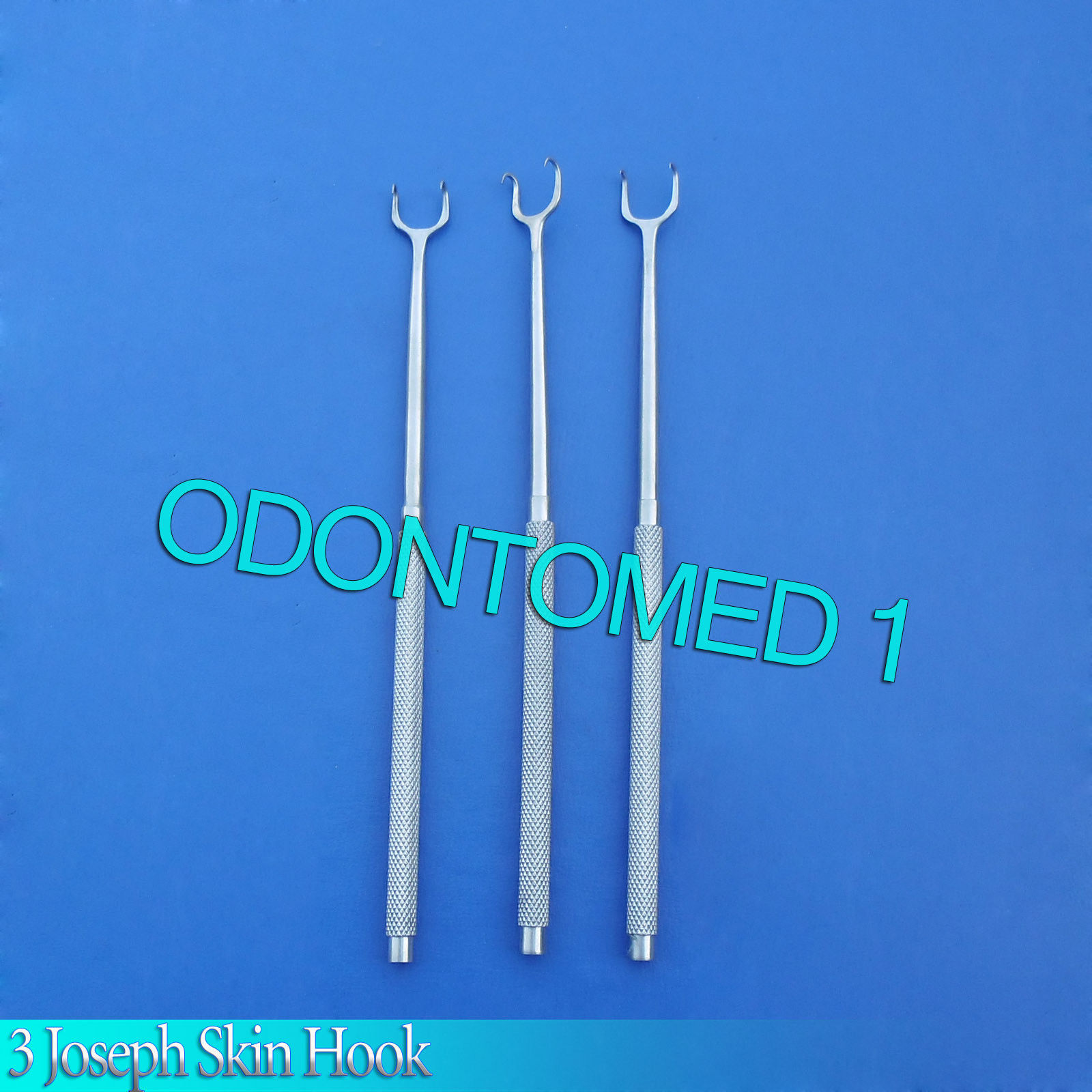 3 Double 2 Prong Joseph Skin Hook 6.25" 9MM Dermal Surgical Instruments ...
