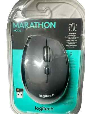 NEW ⭐️ Logitech M705 Marathon Wireless Mouse 910-001935 ⭐️ Sealed in ...