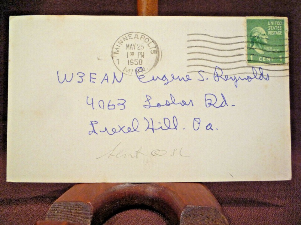 Vintage 1950s QSL Radio Card W0SWE, BOB MELKA, MINNEAPOLIS, MN ...