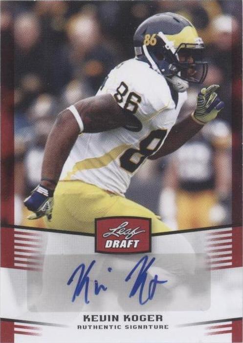 2012 Leaf Draft - Autographs Kevin Koger #KK1 Red (AU, RC) for sale ...