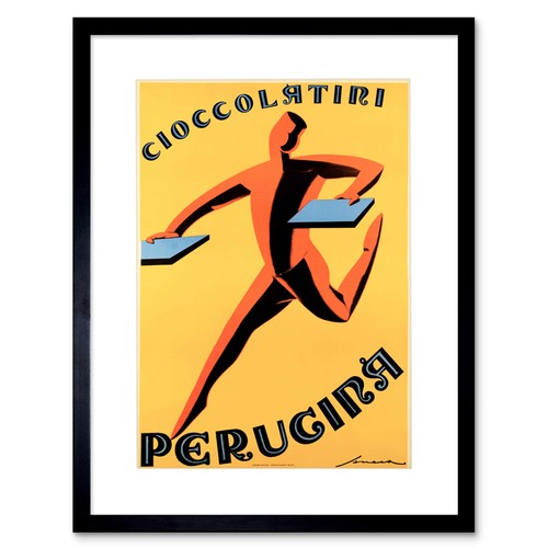 Vintage Italian Ad Chocolatier Perugina New Framed Art Print 91 12x16 ...