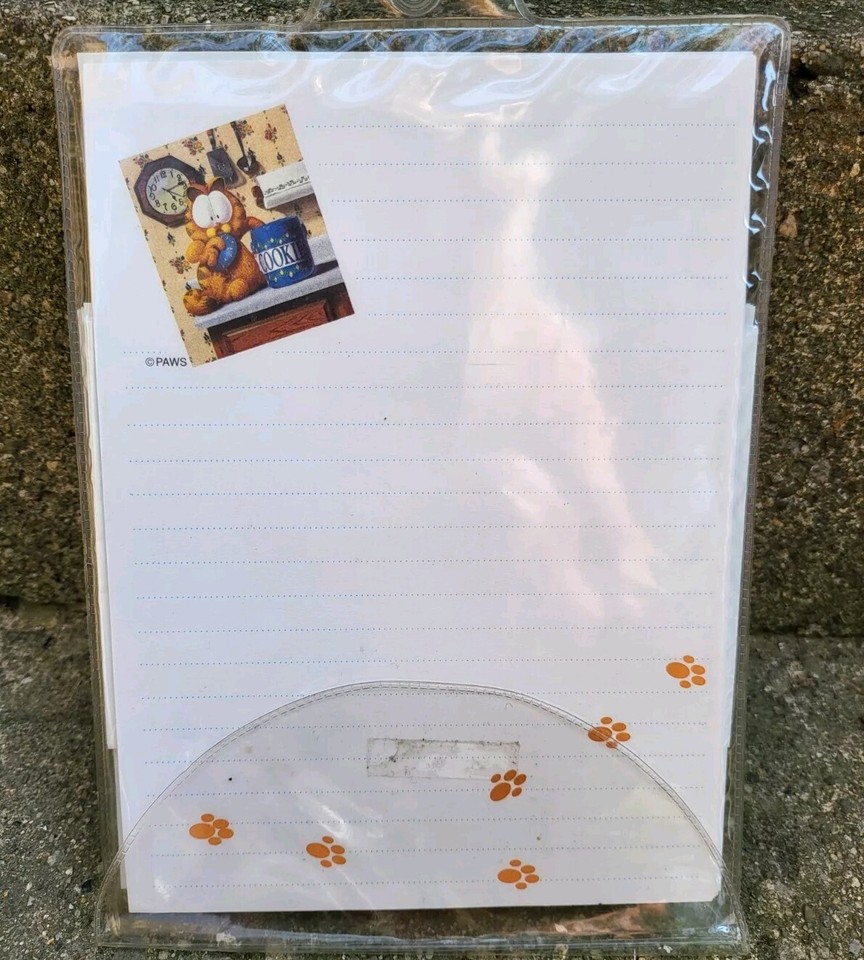 Vintage Garfield Writing Stationary 17 Sheets & 10 Envelopes | eBay