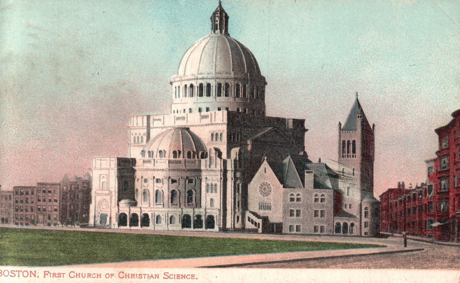 Vintage Postcard 1908 First Church of Christian Science Boston ...