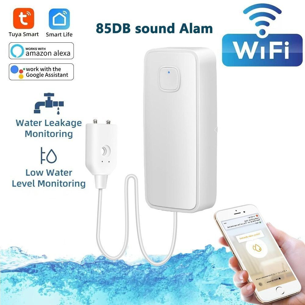 Flood Sensor Alarm System Wireless Water Leak Detector For Alarm