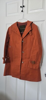 Mackintosh Of Scotland Orange Storm/ Raincoat w/ Hood Sz 32 (New ...