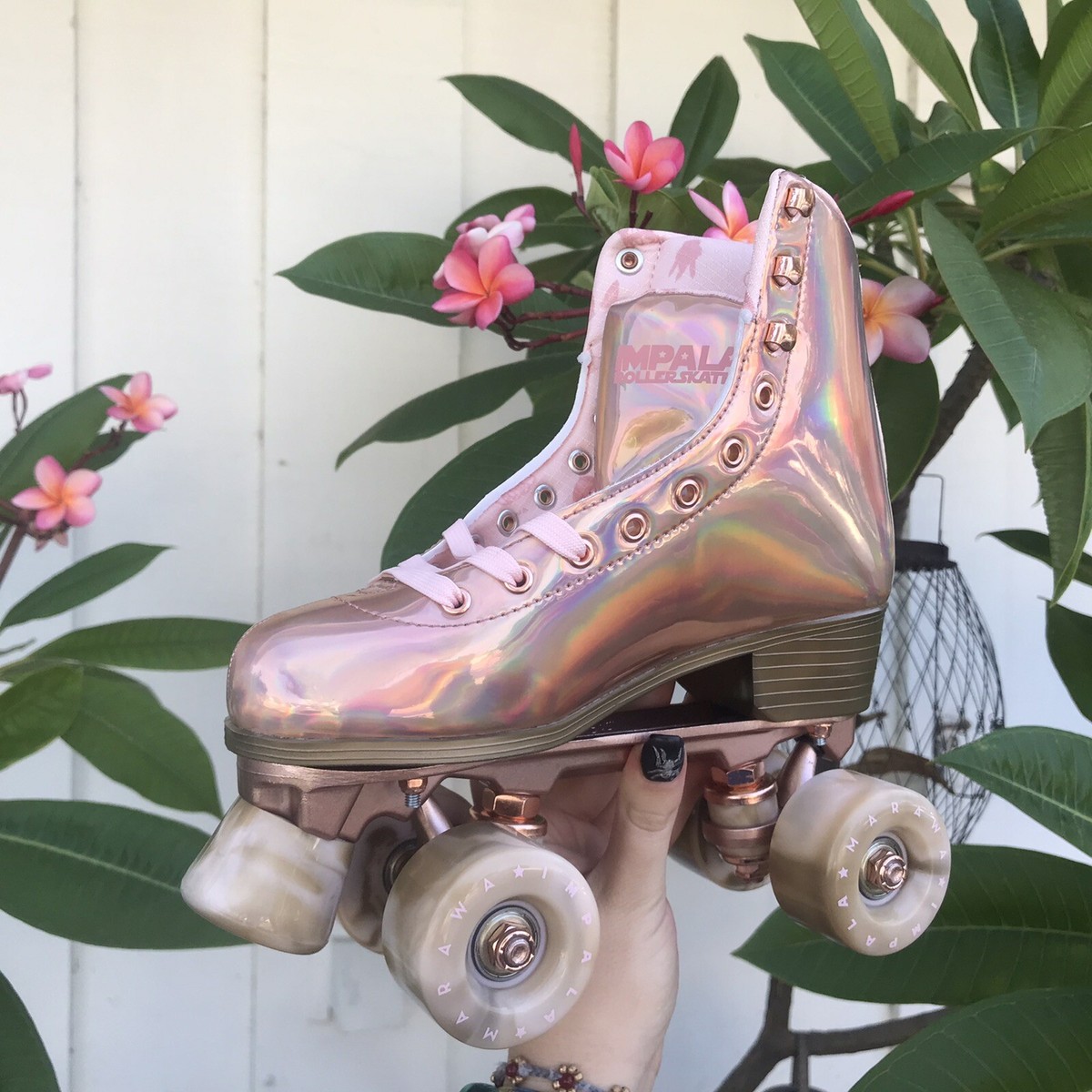 Impala Marawa Rose Gold Holographic Roller Skates Hotsell ...