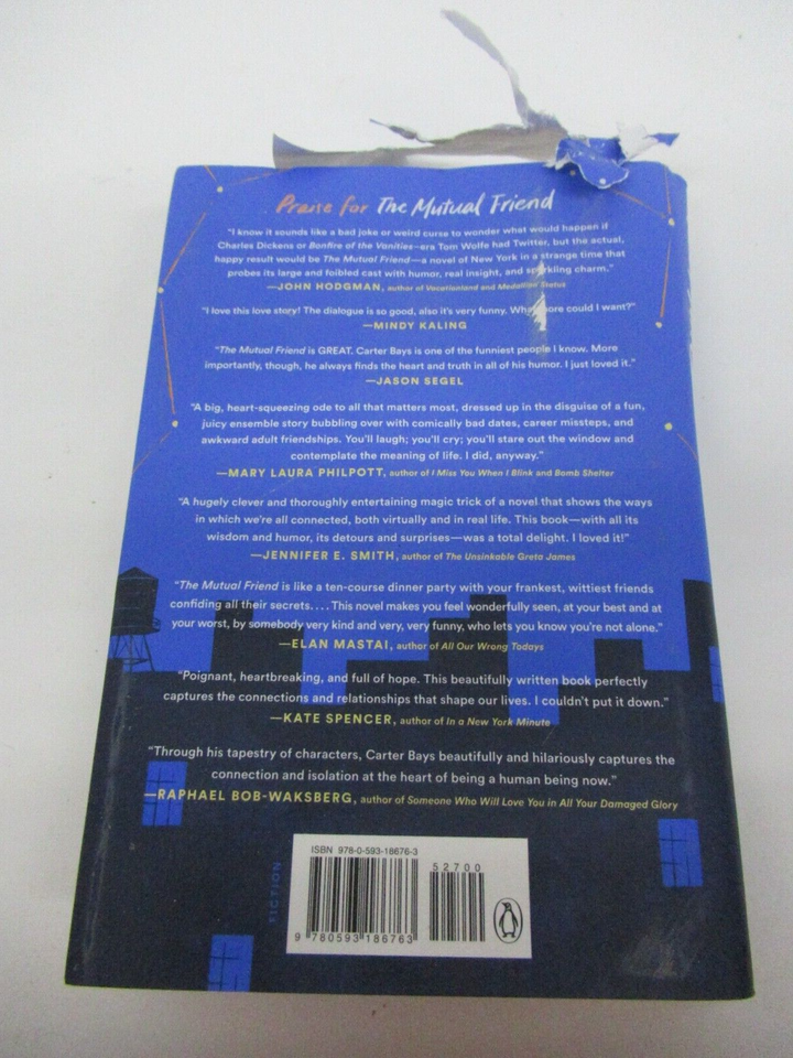 "The Mutual Friend" by Carter Bays - ARC Paperback - 2022 9780593186763 ...