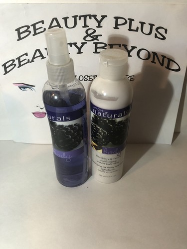 Avon Naturals Blackberry & Vanilla Body Spray & Hand & Body Lotion ~2 ...