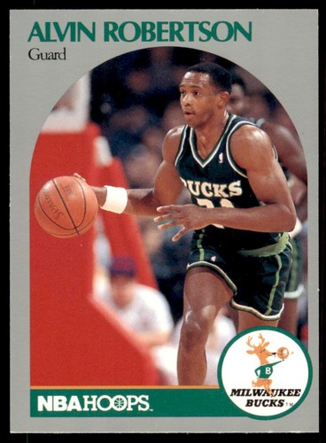 1990-91 NBA Hoops Alvin Robertson . Milwaukee Bucks #182 | eBay