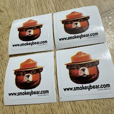 Smokey The Bear Sticker Decal fire fighter 🔥 Official Sticker Forestry ...