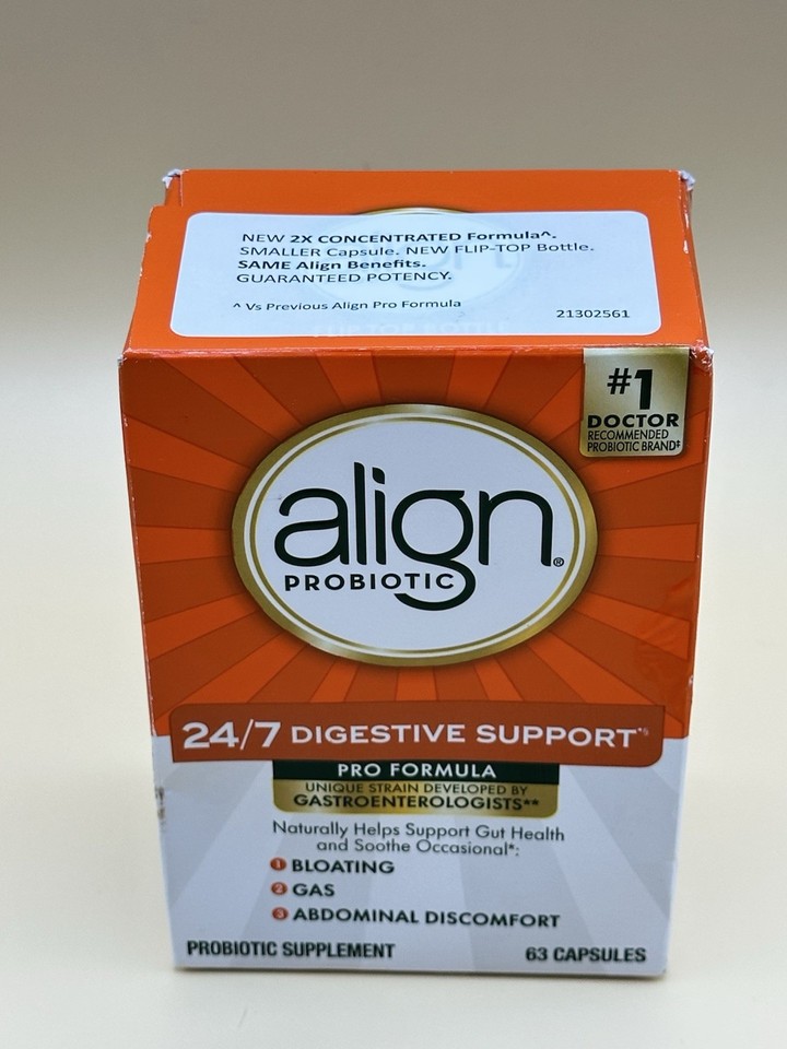 Align Probiotic Pro Formula Capsules - 63 Count Flip Top - Ex: 11/27 ...