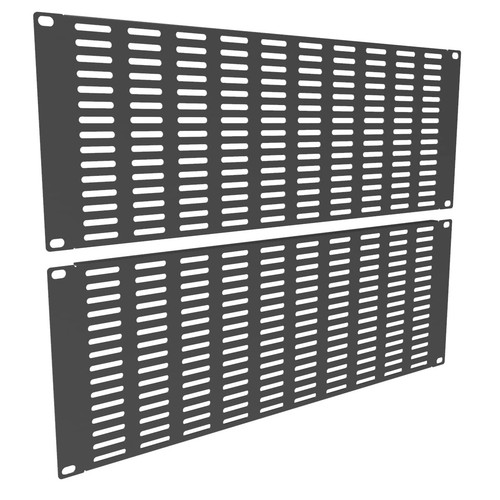 Qiaoyoubang 2 Pack Of 4u Vented Blank Panel - Metal Rack Mount Filler ...