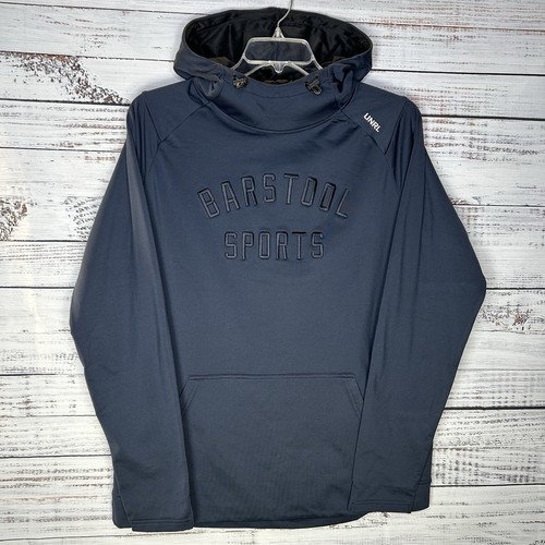 UNRL Barstool Sports Pullover Performance Hoodie Embroidered Logo Blue ...