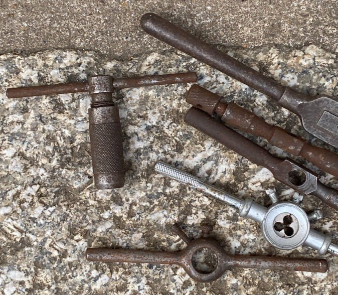 Job Lot of Tap Wrenches & Die Stocks Thread Cutting Engineering Tools ...