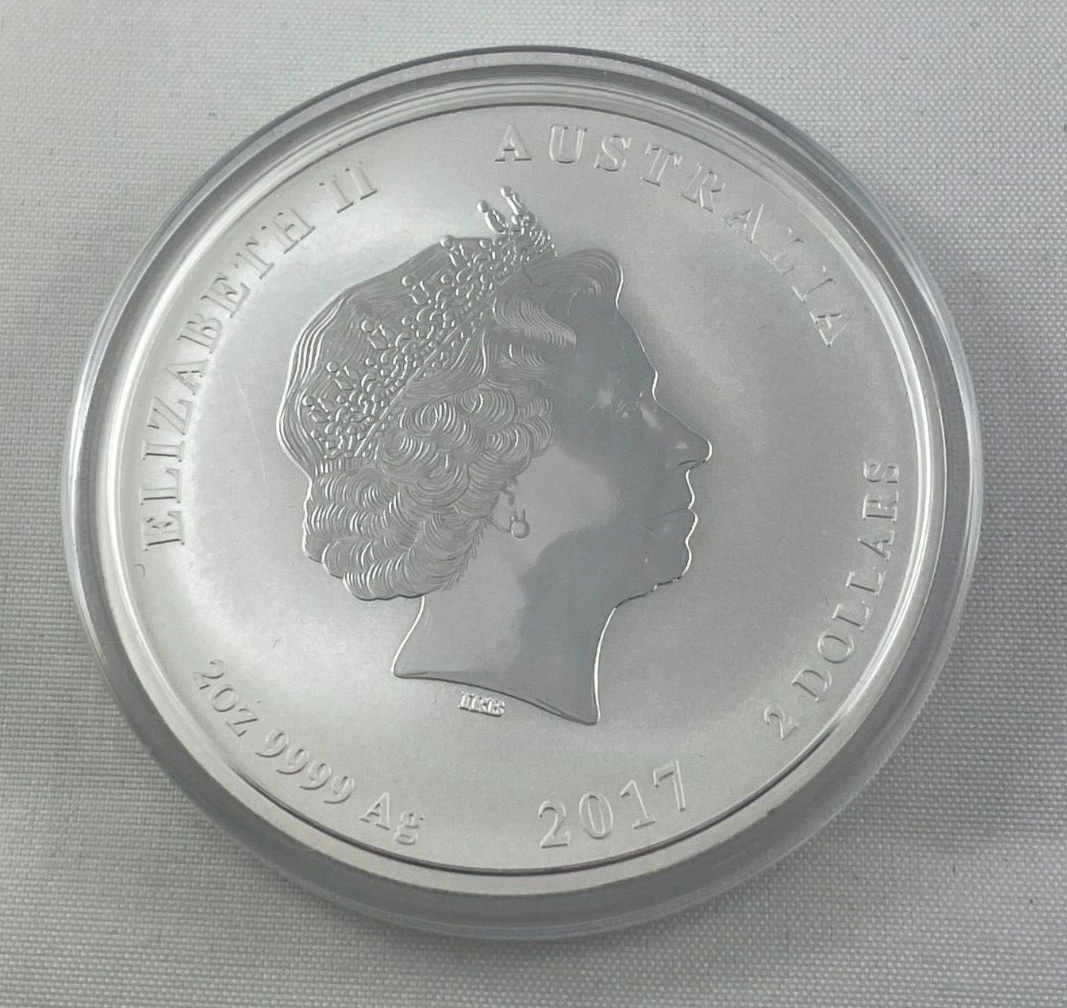2017 Australian "P" Year of the Rooster 999 Silver 2oz Coin- UNC Coin ...