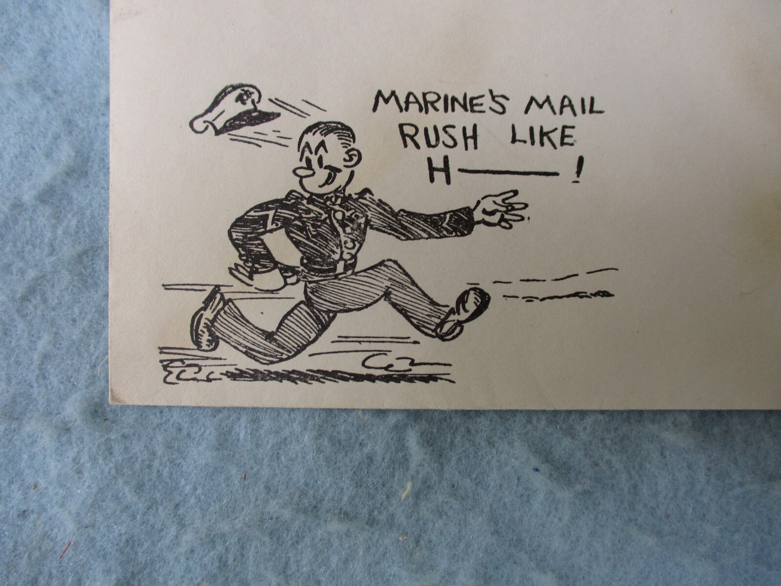 WWII US Marines Envelope USMC Mail Call Drawing Never Used WW2 | eBay