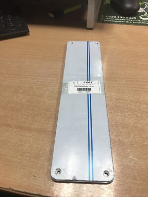 DOOR FINGER PLATES X2 SET Push Plate Protector GREY Aluminium Brushed ...
