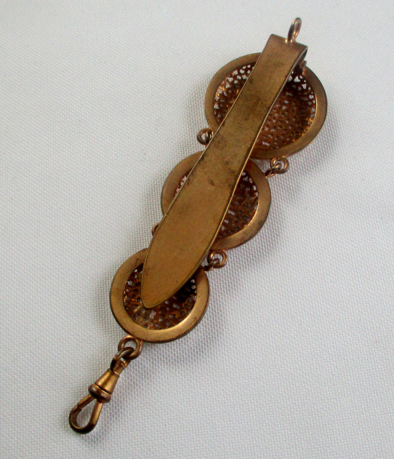 Vintage Waist Chatelaine Chain with Graduated Filigre… - Gem