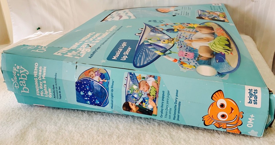 Disney Baby Finding Nemo Mr. Ray Ocean Lights & Music Activity Gym ...