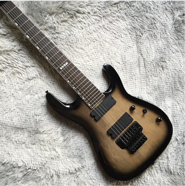 Custom M-1007 Baritone 7-string Electric Guitar Gray H-H Pickups Fast ...