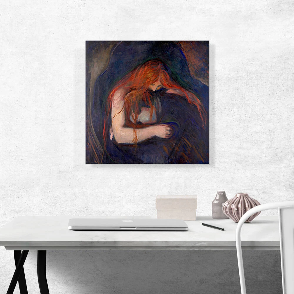 Love And Pain By Edvard Munch – The Vampire Love and Pain, 1894 by ...
