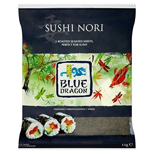Blue Dragon Sushi Nori Roasted Seaweed Sheets 11g (Pack of 15) | eBay
