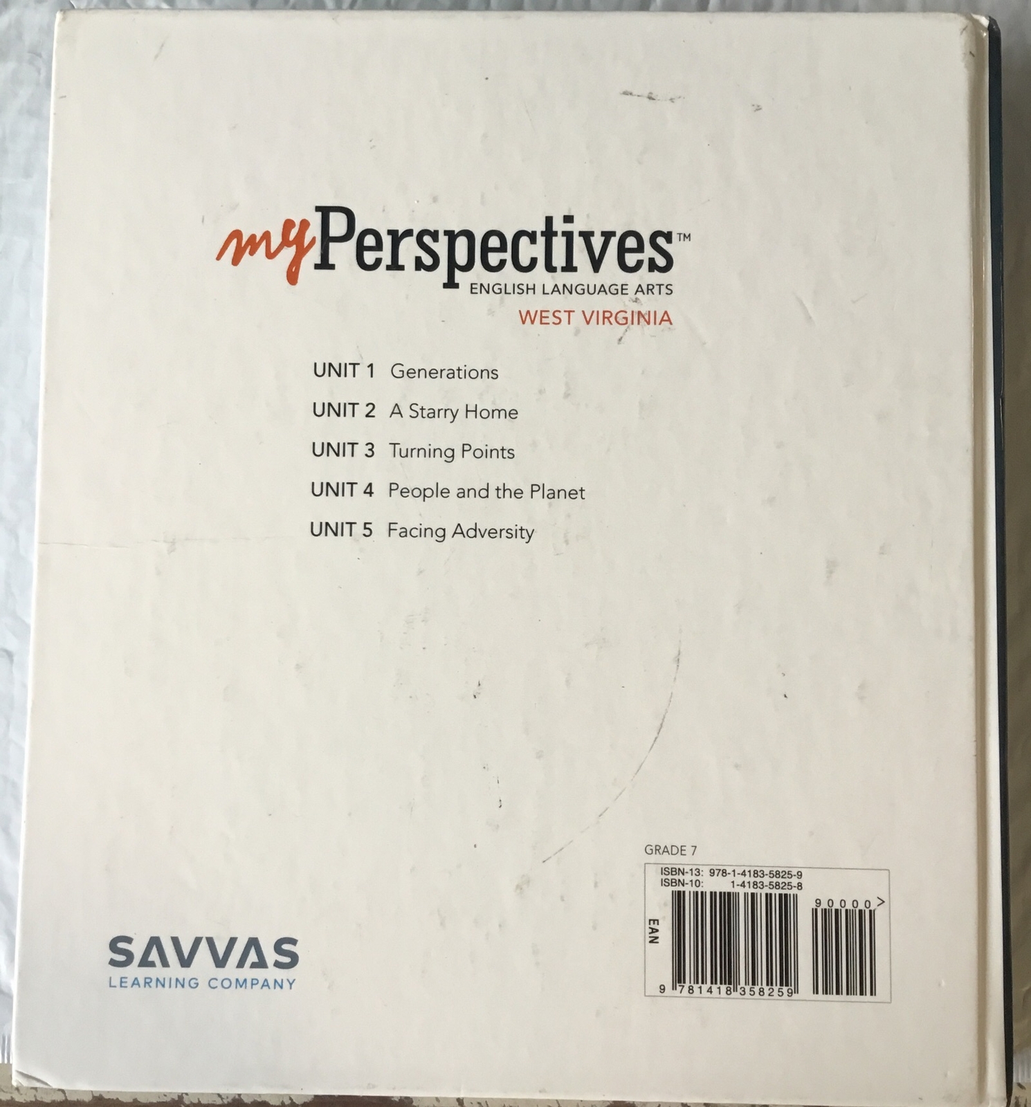 My Perspectives English Language Arts West Virginia Grade 7 Teacher’s ...
