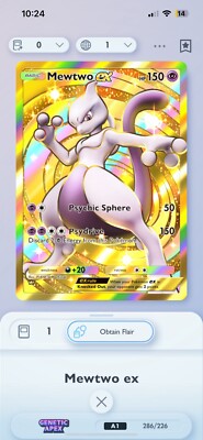 🌟GOLD MEWTWO🌟 POKÉMON TCG POCKET ACCOUNT🚨 | eBay