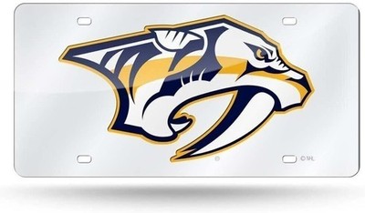 Nashville Predators Premium Laser Cut Tag License Plate, Mirrored ...