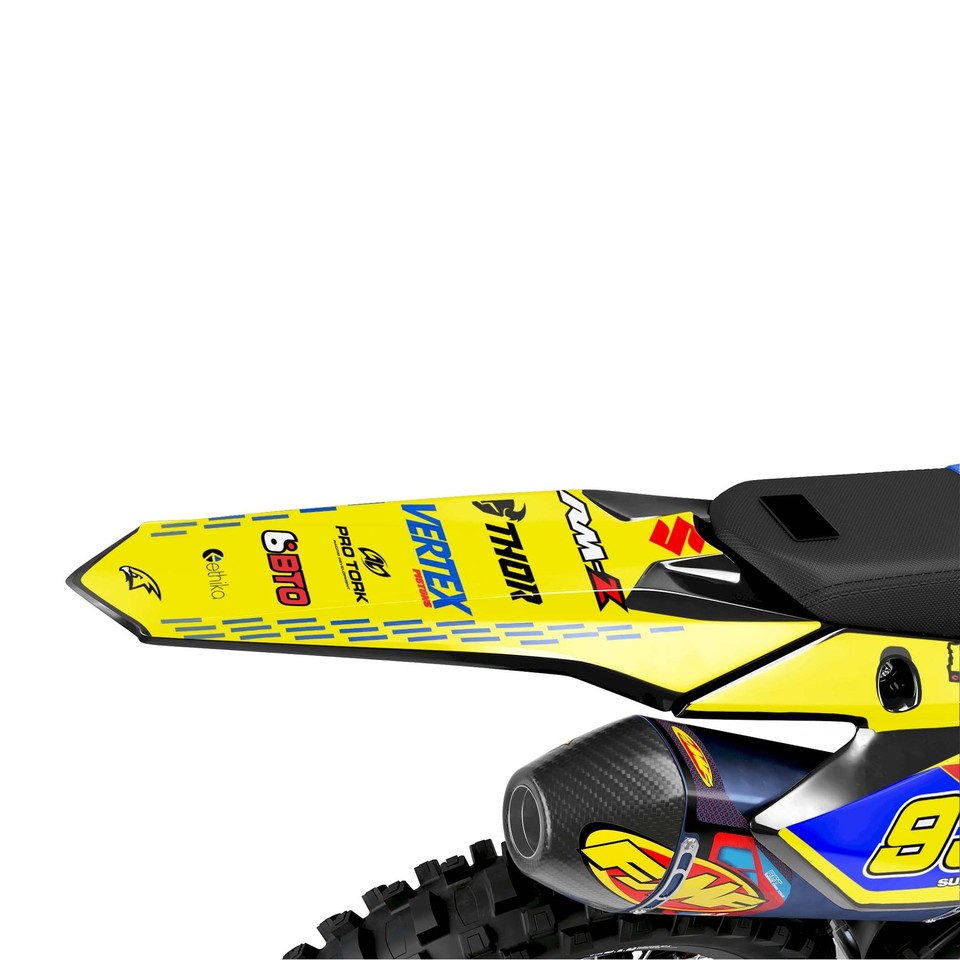 Wicked Mx Graphics Kit Fits Suzuki RM RMZ DRZ RM 65 80 85 100 110 125 ...