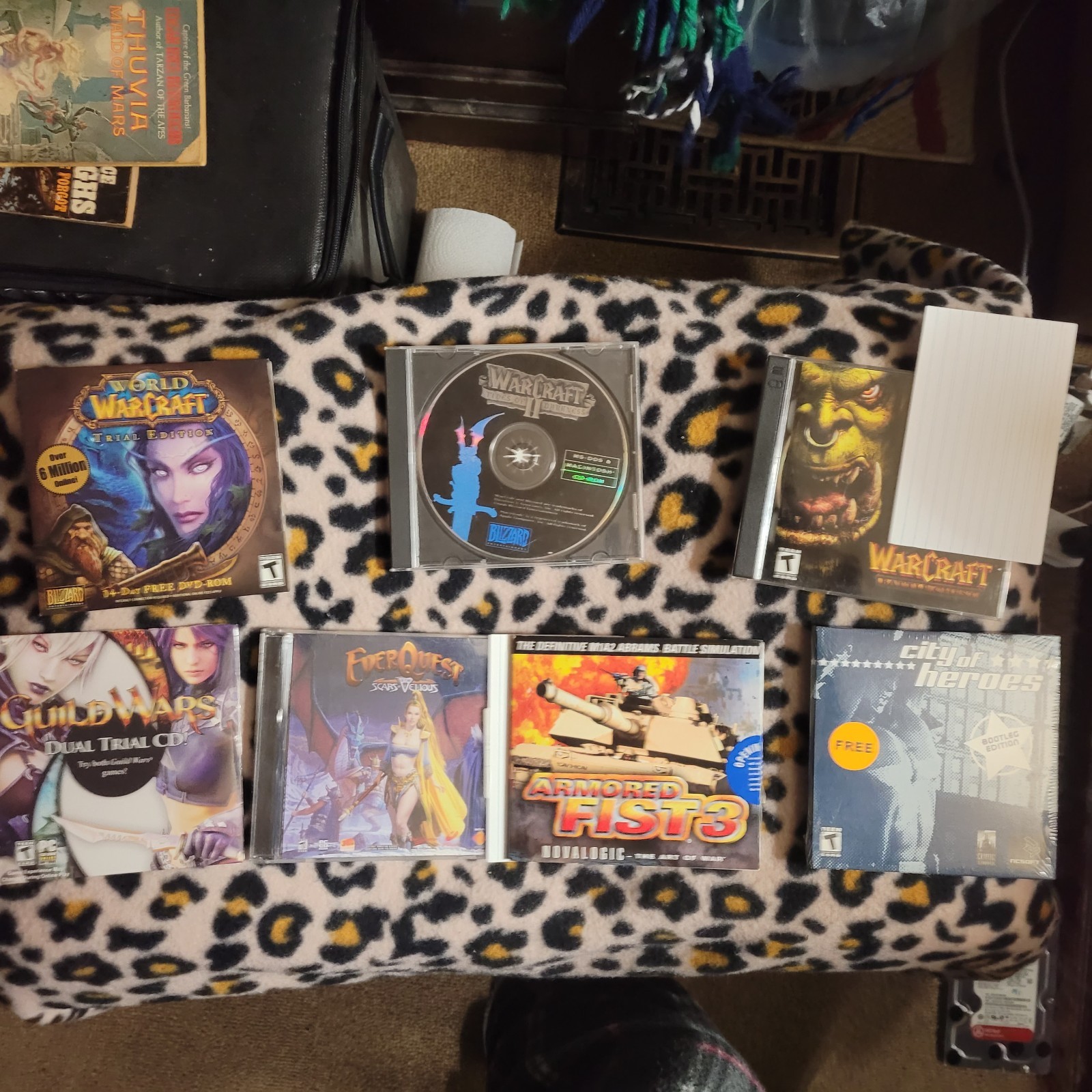 Online PC Games CD-Roms 5 games 7 Disk most sealed Ever Quest, World of ...