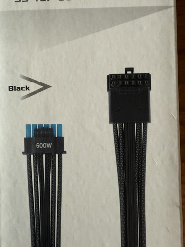 Seasonic Modular Native 16Pin Gen5 12V-2x6 600W 90° Adaptor Cable | eBay