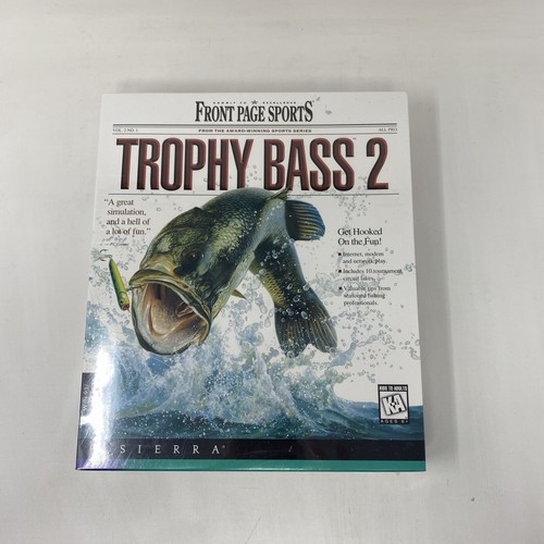 Sierra Trophy Bass 2 PC Game Windows 3.1/95 CD ROM Big Box 1996 - New ...