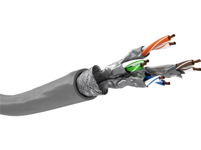 Goobay CAT 6A Network Cable S/FTP (PiMF) 100M - grey | eBay