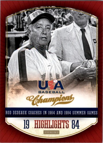 2013 USA Baseball Champions Highlights #1 Rod Dedeaux - NM-MT | eBay