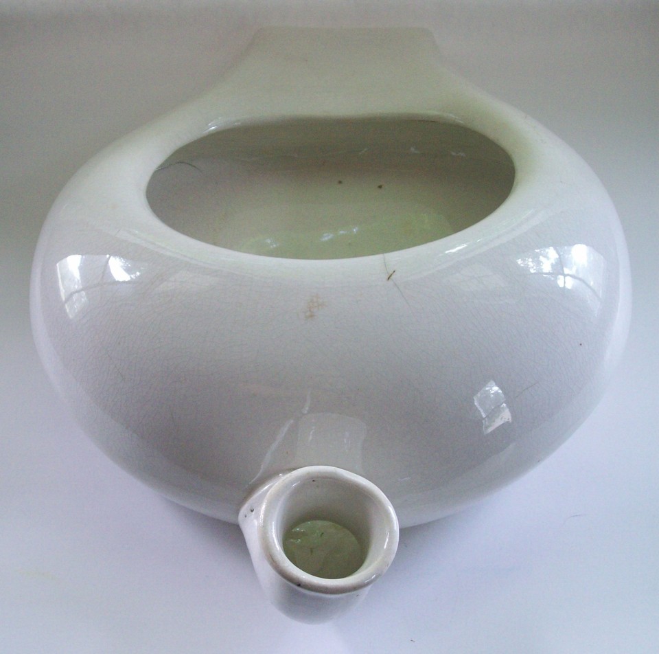 Vintage East Palestine Pottery Company EPPCO Semi Porcelain Bedpan ...