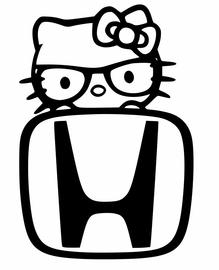 hello Kitty Honda,JDM,Vinyl Decal,Sticker for Cars,Laptops and more | eBay
