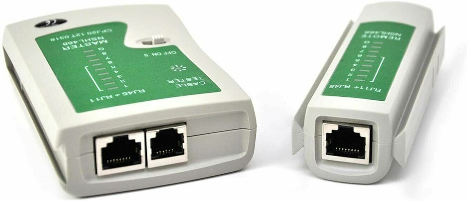 Network Cable Tester RJ45 CAT5e CAT6 RJ11 Ethernet LAN PC Wire Lead ...